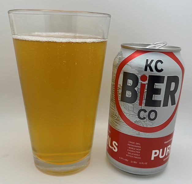 Beer Review: KC Bier Co Pure Pils - Hops Aficionado